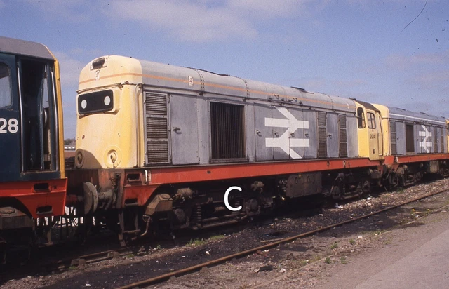35MM SLIDE BRITISH Railway Br Diesel Class 20-20141 Sandiacre ...