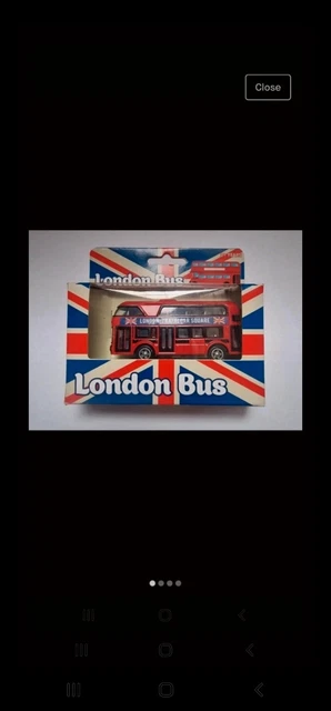 LONDON RED BUS - Boris Double-decker Routemaster/Die Cast Metal and ...