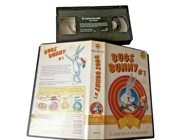 ANCIENNE CASSETTE VHS Magnétoscope Film Dessin Anime Bugs Bunny N°1 EUR ...