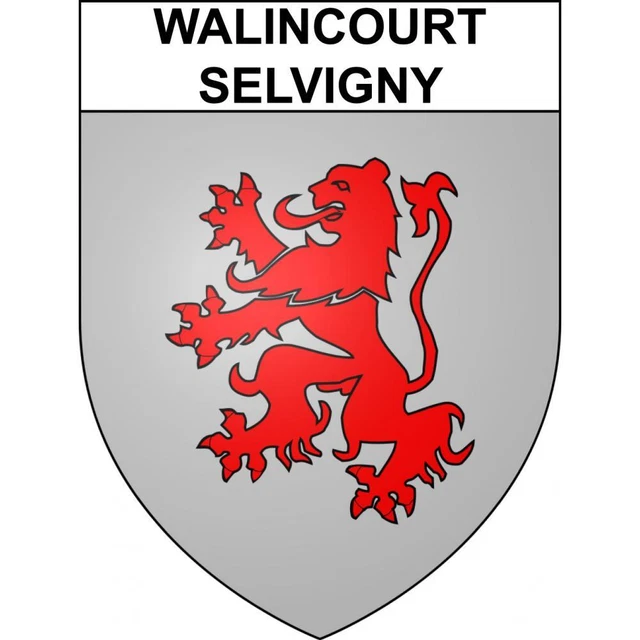WALINCOURT-SELVIGNY 59 VILLE sticker blason écusson autocollant adhésif EUR 3,99 - PicClick FR