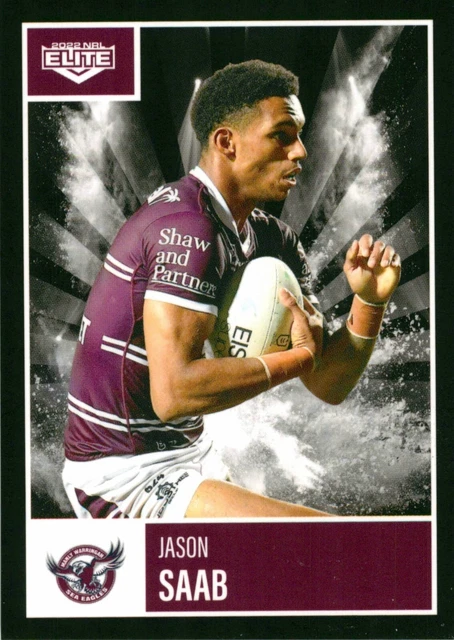 2022 MANLY SEA EAGLES NRL Card JASON SAAB Elite $4.49 - PicClick AU