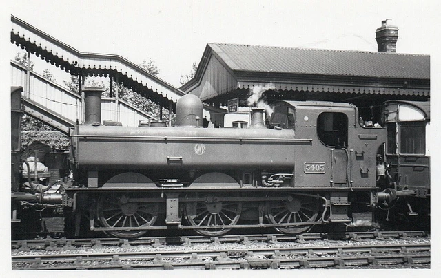 GWR 54XX CLASS 0-6-0T No 5405 at UNKNOWN STATION on AUTO TRAIN R/PHOTO ...