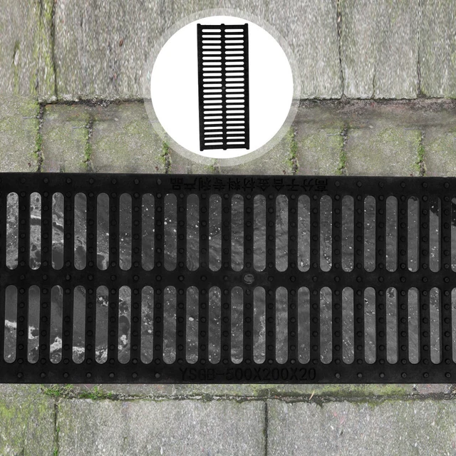 PROFESSIONAL TRENCH DRAIN Grate Plastic Trench Grate Outdoor Trench ...
