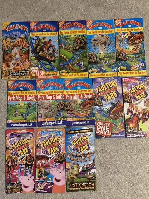 PAULTONS PARK MAPS 2006, 2008, 2009, 2010, 2012, 2013, 2016 & Leaflets ...