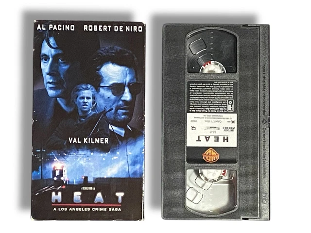 HEAT MOVIE VHS Tape Al Pacino Robert De Niro Val Kilmer 1995 Original ...