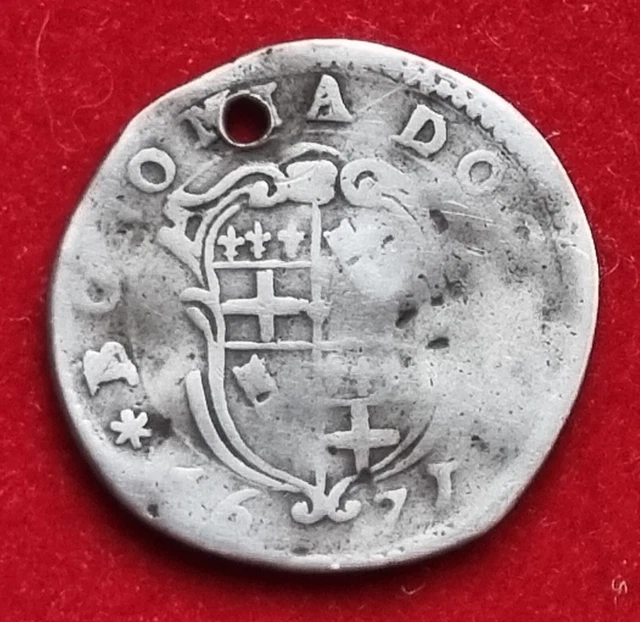 MONETA COIN STATO Pontificio Papa Clemente X Carlino 1671? Bononia ...