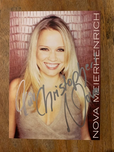 NOVA MEIERHENRICH AUTOGRAMM TV Schauspielerin Moderatorin signiert ! EUR 1,00 - PicClick DE