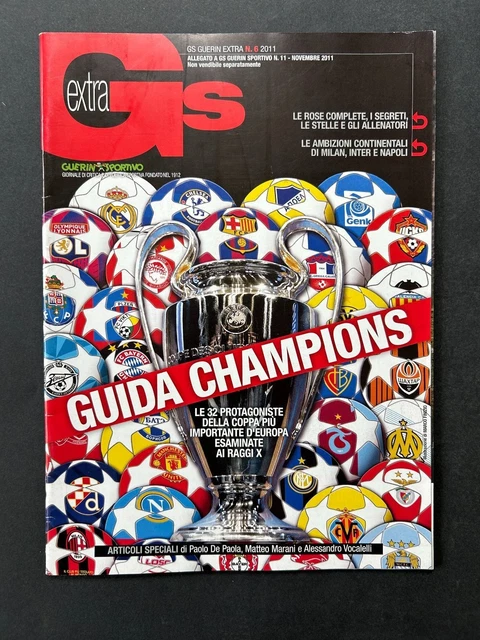 RIVISTA GUIDA CHAMPIONS GS Guerin Sportivo 2011 Calcio Europee EUR 3,00 ...