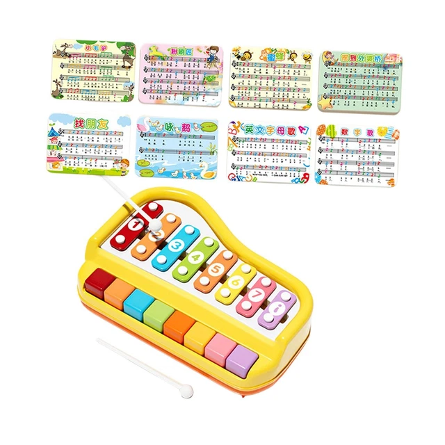 XYLOPHONE MUSICAL POUR enfants, 8 touches, instrument de percussion à ...
