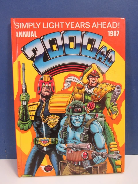 VINTAGE JUDGE DREDD 2000 AD ANNUAL 1987 COMIC BOOK HB fleetway ...