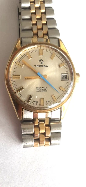 TRESSA GENTS AUTOMATIC Watch 1970S 25 Jewels Incabloc Swiss Movement £0.99 - PicClick UK