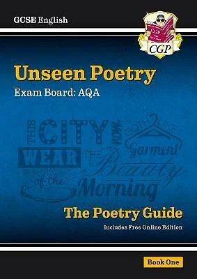 NEW GCSE ENGLISH AQA Unseen Poetry Guide - Book 1 includes Online ...