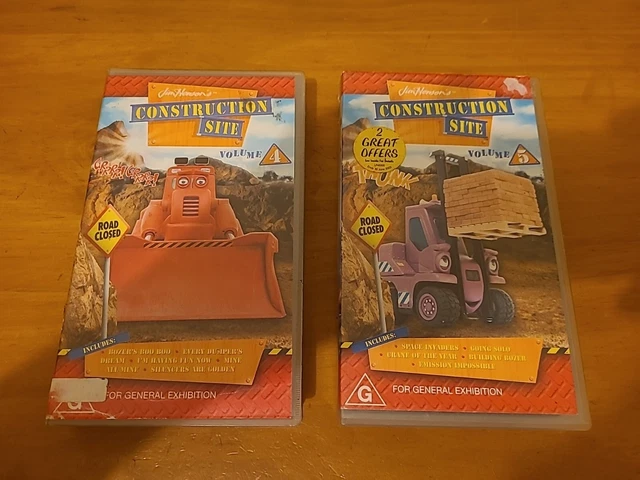VHS - JIM Henson's Construction Site - Volumes 4 & 5 $42.99 - PicClick AU
