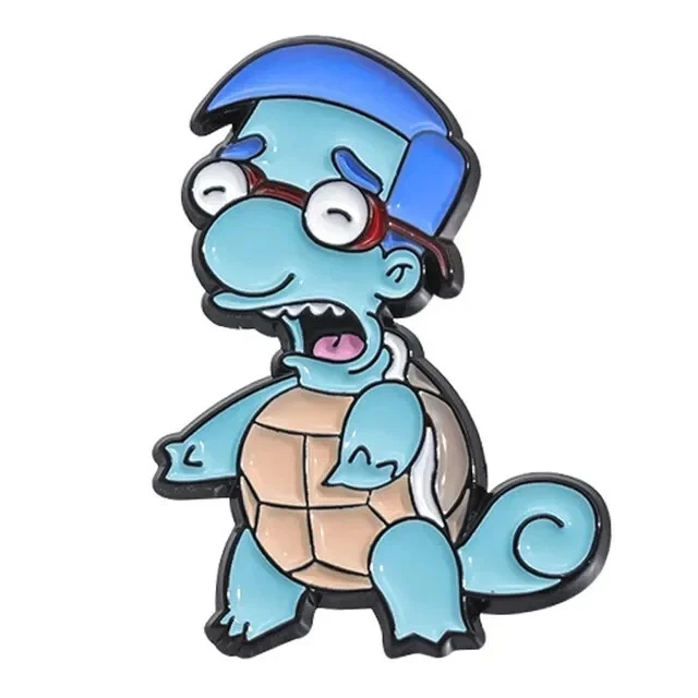 THE SIMPSONS MILHOUSE Van Houten Pokemon Squirtle Mashup Cosplay Pin ...