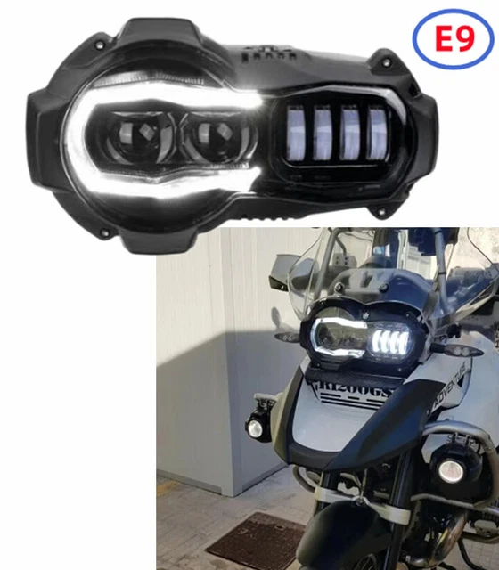 LED SCHEINWERFER FÜR BMW R 1200 GS ADV BMW R 1200 GS 2005-2012 mit E9 ...