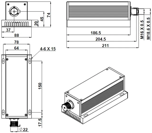 532NM DIODE-PUMPED SOLID State (DPSS) Laser Module $1,674.00 - PicClick CA