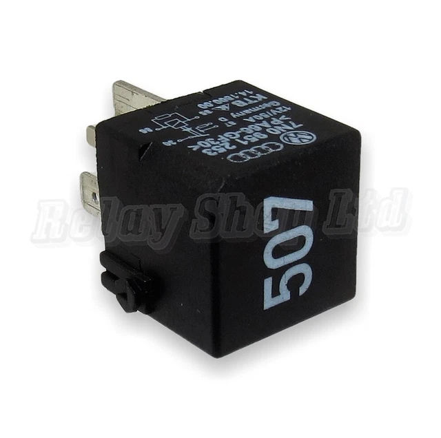 AUDI VW PRINCIPAL Courant Noir Relais (N°507) 7N0951253 5-Pin 12V 50A ...