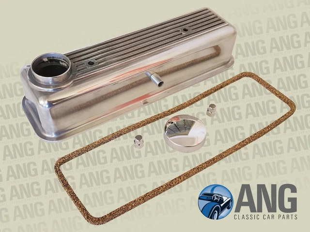 TRIUMPH SPITFIRE, HERALD Alloy Rocker Cover, Cap, Gasket & Fittings ...