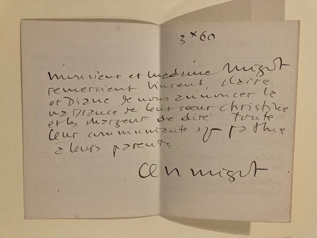 GEORGES MIGOT COMPOSITEUR organiste lettre autographe signée Jacques ...