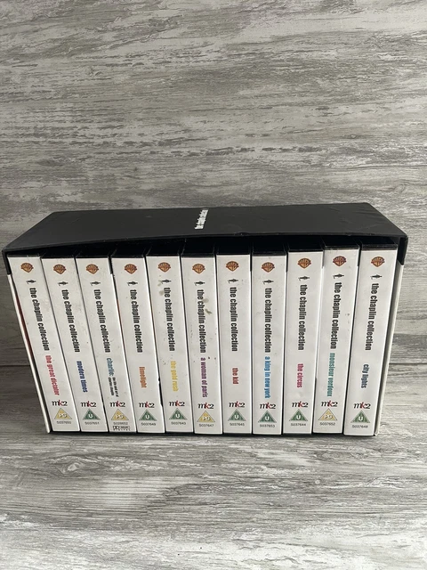 CHARLIE CHAPLIN VHS Collection 11 Movie Boxset But ONLY 9 VHS AVAILABLE ...
