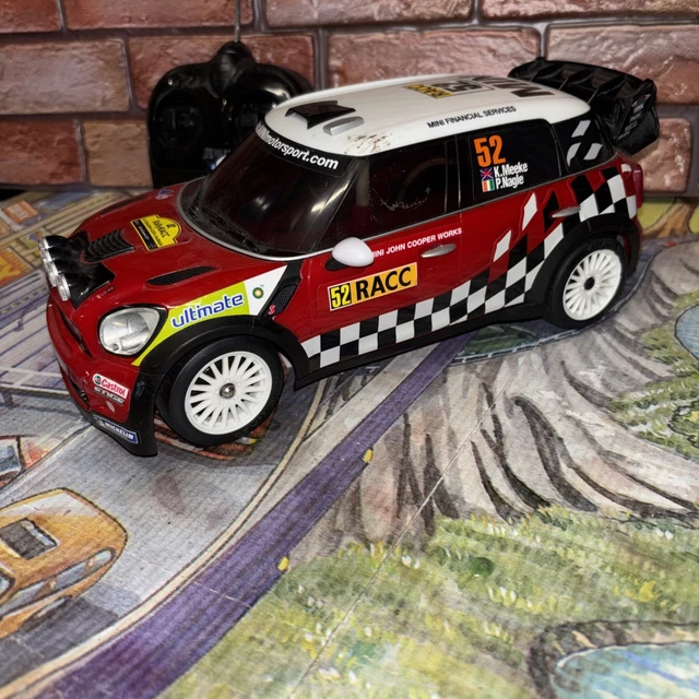 NIKKO MINI COOPER Evolution Red & White Remote Control Model Car 1 £5. ...