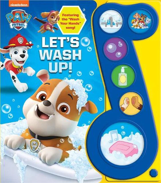 NICKELODEON PAW PATROL: Let's Wash Up! Sound Book by PI Kids (English ...