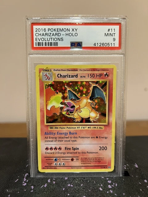 CHARIZARD XY EVOLUTIONS Holo 2016 Pokemon Card Tcg 11/108 Psa 9 EUR 191 ...
