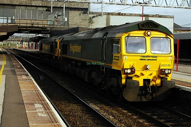 B103P 6X4 GLOSSY Photo Freightliner Class 66 66519 @ Stafford £1.00 ...