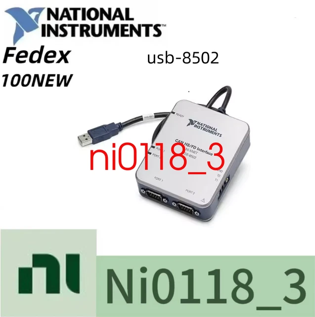 NATIONAL INSTRUMENTS NI USB-8502 2-Port NI-XNET HS/FD CAN Interface ...