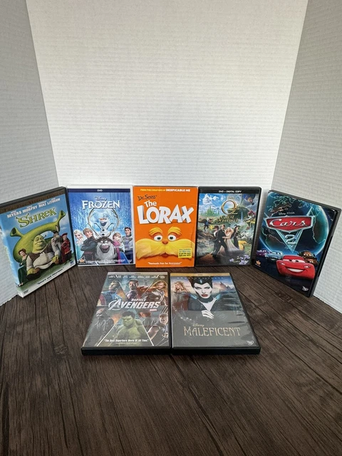 DVD MOVIE BUNDLE ( Avengers,maleficent,shrek,frozen,the Lorax,the Great ...