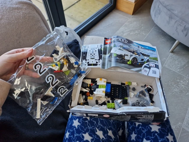 LEGO SPEED CHAMPIONS Koenigsegg Jesko Sports Car 280 Pieces Age 7 ...