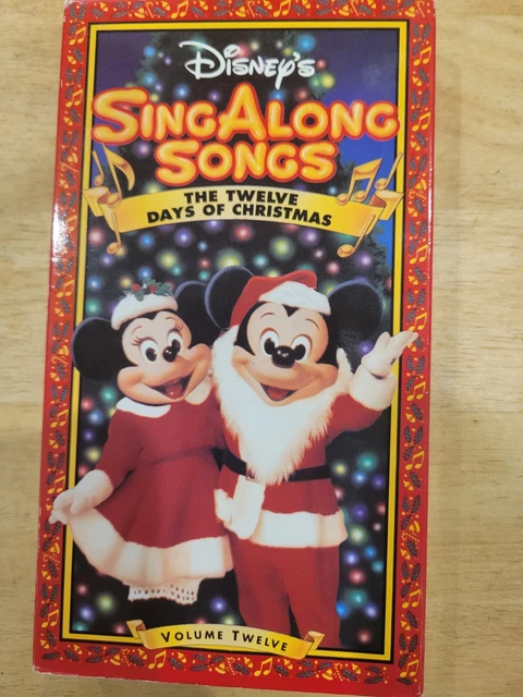 DISNEYS SING ALONG Songs The Twelve Days Of Christmas VHS 1997 6 DISNEYS SING ALONG Songs The Twelve Days Of Christmas VHS 1997 6