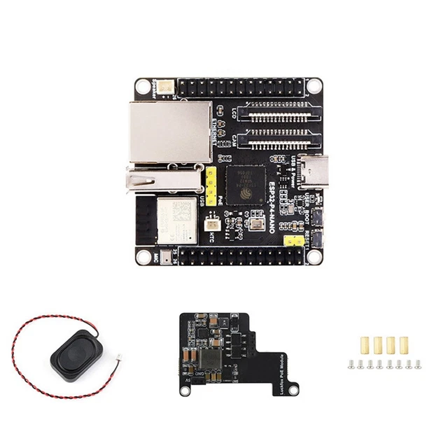 ESP32-P4- DEVELOPMENT BOARD+POE Module+Speaker Kit Dual-Core RISC-V ...