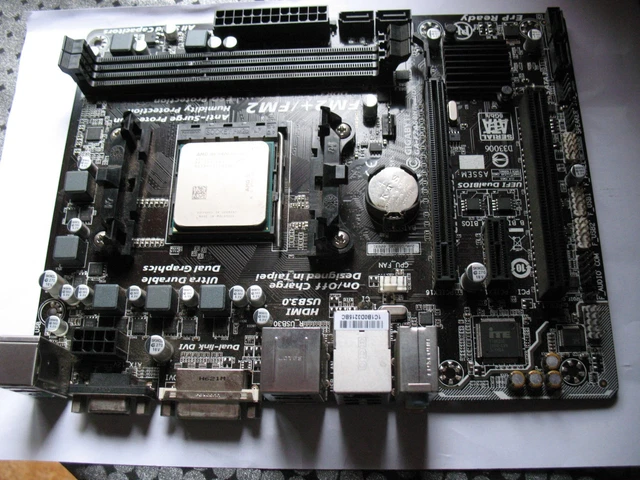 GIGABYTE GA-F2A68HM-HD2, SOCKET FM2, AMD A6-6400 series Motherboard ...