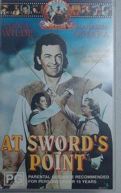 AT SWORD'S POINT VHS Tape Rating PG Action & Adventure PAL Cornel Wilde ...