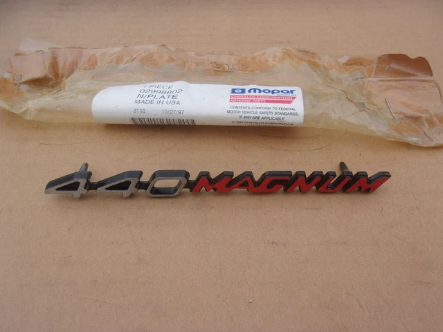 NOS MOPAR 1970 1971 Dodge Challenger Dual Hood Scoop 440 Magnum ...