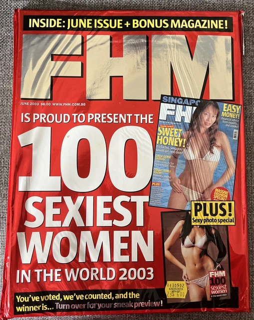 FHM MAGAZINE (SINGAPORE Edition) June 2003 - Including 100 Sexiest Women Special £9.99 - PicClick UK