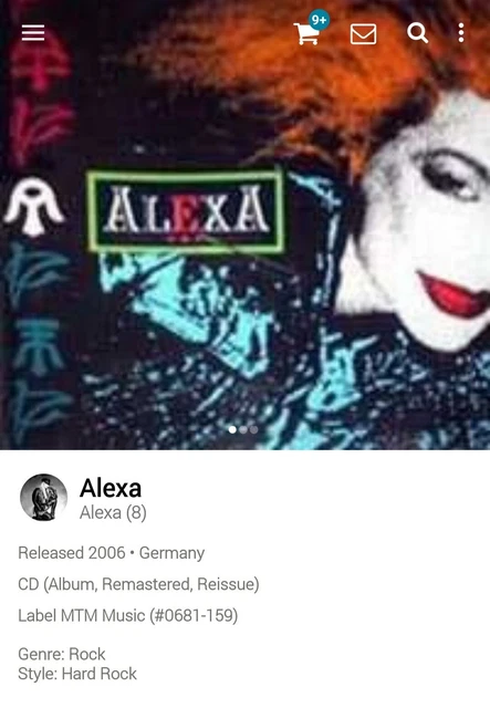 ALEXA ~ S/T 2006 Remastered CD 1989 Hi-Tech AOR Heaven Melodic Rock MTM ...
