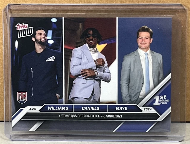 2024 TOPPS NOW #D-TRIP CALEB WILLIAMS JAYDEN DANIELS DRAKE MAYE ROOKIE 123 draft EUR 6,90 ...