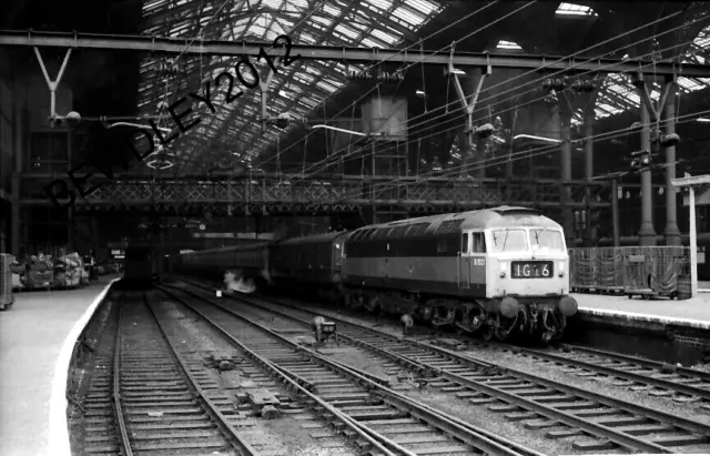 NEGATIVE 35MM PRE-TOPS CLASS 47 D1572 LIVERPOOL STREET STATION 10/4 ...