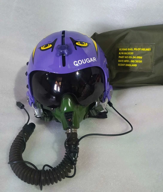 TOP GUN MAVERICK-COUGAR- Pilot Helmet +Mask(Repro) Naval Aviator Movie ...