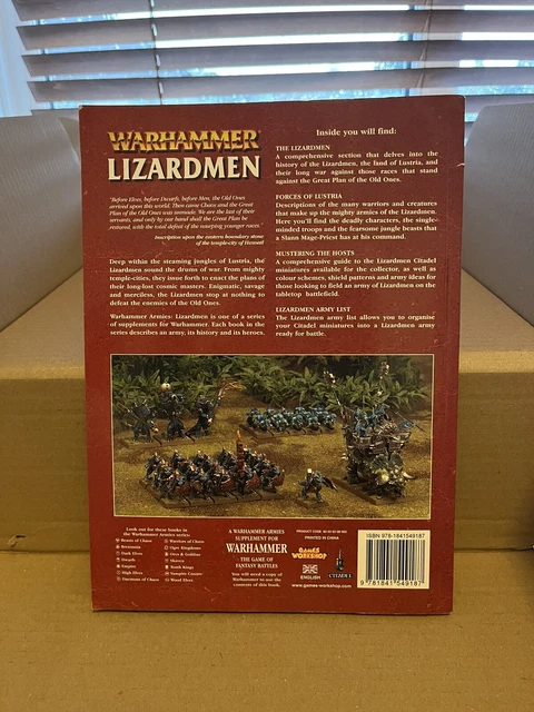 GAMES WORKSHOP - Warhammer Fantasy - Lizardmen 7th Edition Army Book /Codex. £7.00 - PicClick UK