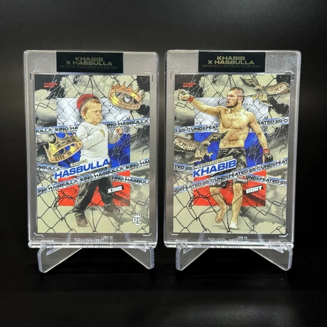 2022 X TYSON Beck Card Set Khabib X Hasbulla Rookie Cards each /100 ...
