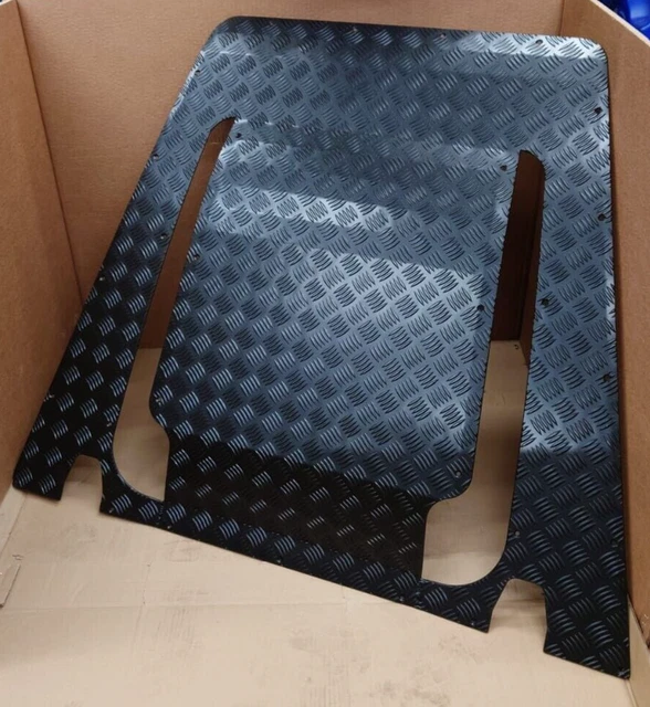 LAND ROVER DEFENDER Puma Bonnet Top Chequer Plate in Black Terrafirma ...