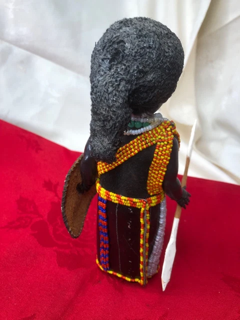 VINTAGE MID CENTURY Somali Hamite Hand Made African Doll VGC 18cm Tall ...