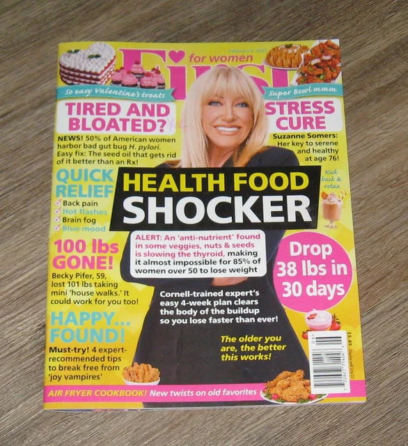 FIRST FOR WOMEN 2023 magazine Suzanne Somers COVER photo + article $25. ...