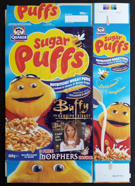 BUFFY THE VAMPIRE Slayer: Complete Set Of Sugar Puffs Morphers £30.00 ...