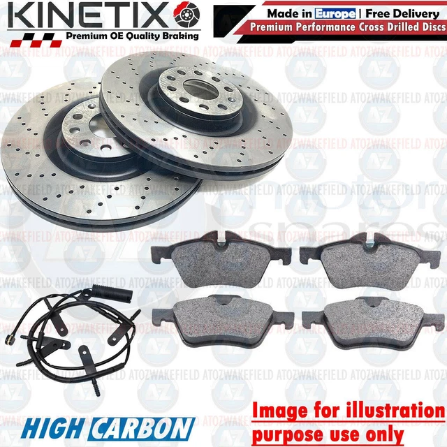 PER MINI ONE Cooper R50 R52 R53 dischi freno forati anteriori pastiglie ...