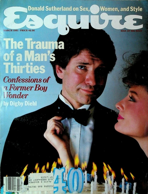 ESQUIRE MAGAZINE MARCH 1981 Mickey Mantle Donald Sutherland Michelle Phillips £21.03 - PicClick UK