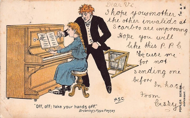 OFF OFFF TAKE Your Hands Off a.s.c Early Comic Postcard c1903 $9.25 ...